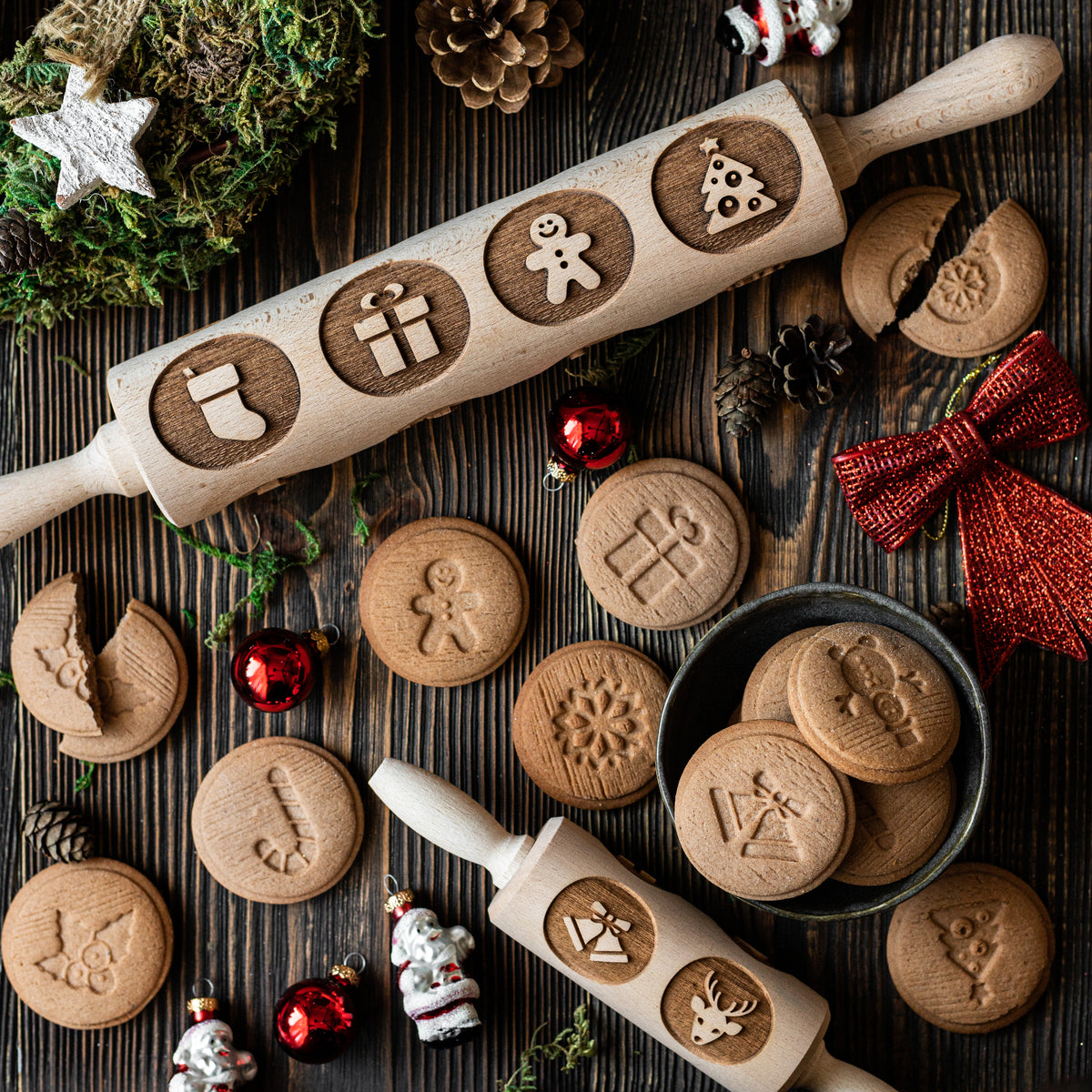 Embossed Rolling Pins - Funny Baker | Made In Poland