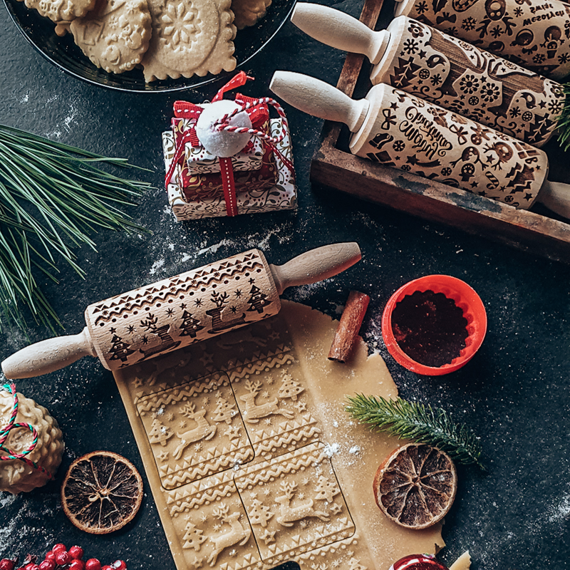 Reindeers Rolling Pin